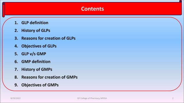 GLP and GMP | PPTX | Pharmaceutical Industry | Industries