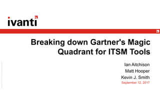 Breaking Down Gartner's Magic Quadrant for ITSM Tools | PPT
