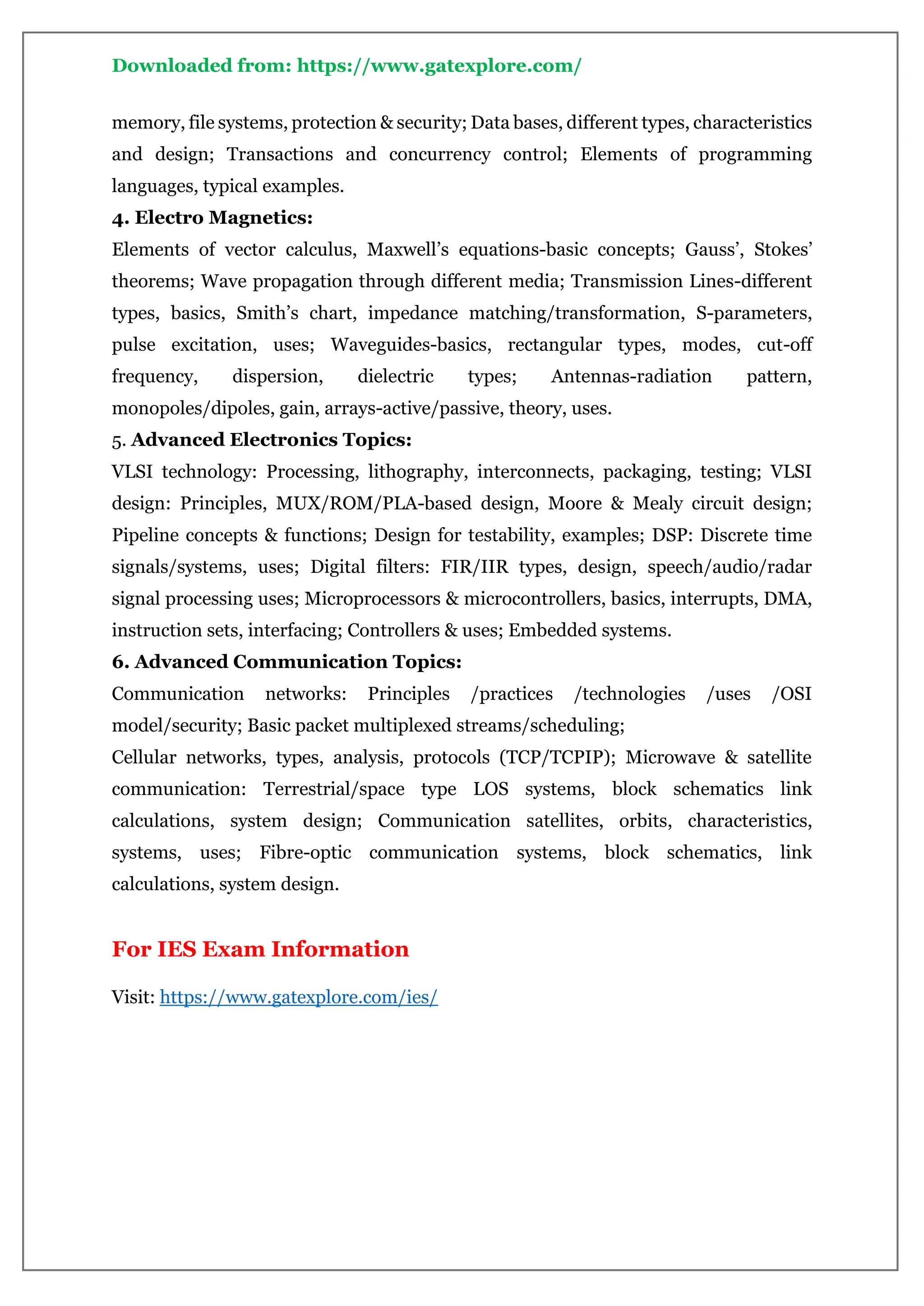 IES_Syllabus_for_Electronics.pdf colour based product sorting | PDF