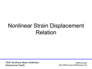 FEM: Nonlinear Beam Deflection Model (with Temperature) | PDF