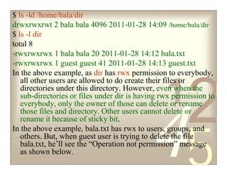 Sticky bit suid sgid | PDF | Operating Systems | Computer Software and ...