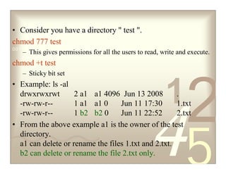 Sticky bit suid sgid | PDF | Operating Systems | Computer Software and ...
