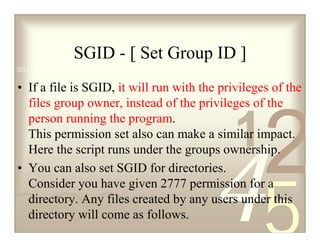 Sticky bit suid sgid | PDF | Operating Systems | Computer Software and ...