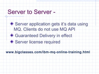 IBM MQ Online Tutorials | PPT