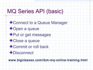 IBM MQ Online Tutorials | PPT