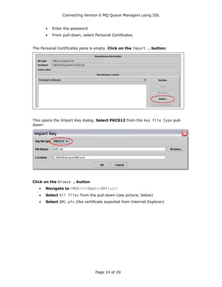 Mq ssl channels_on_windows | PDF | Information and Network Security | Computing
