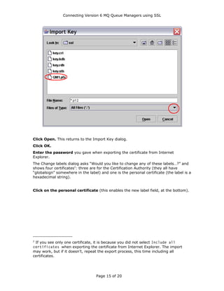 Mq ssl channels_on_windows | PDF | Information and Network Security | Computing