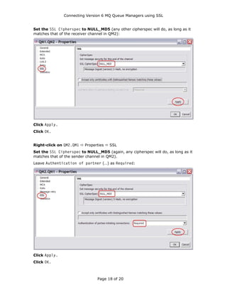 Mq ssl channels_on_windows | PDF | Information and Network Security | Computing