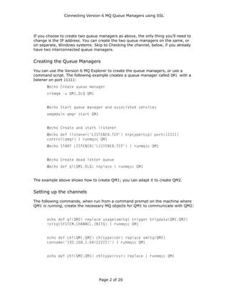 Mq ssl channels_on_windows | PDF | Information and Network Security | Computing