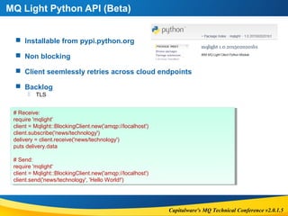 An introduction to mq light and bluemix | PPT