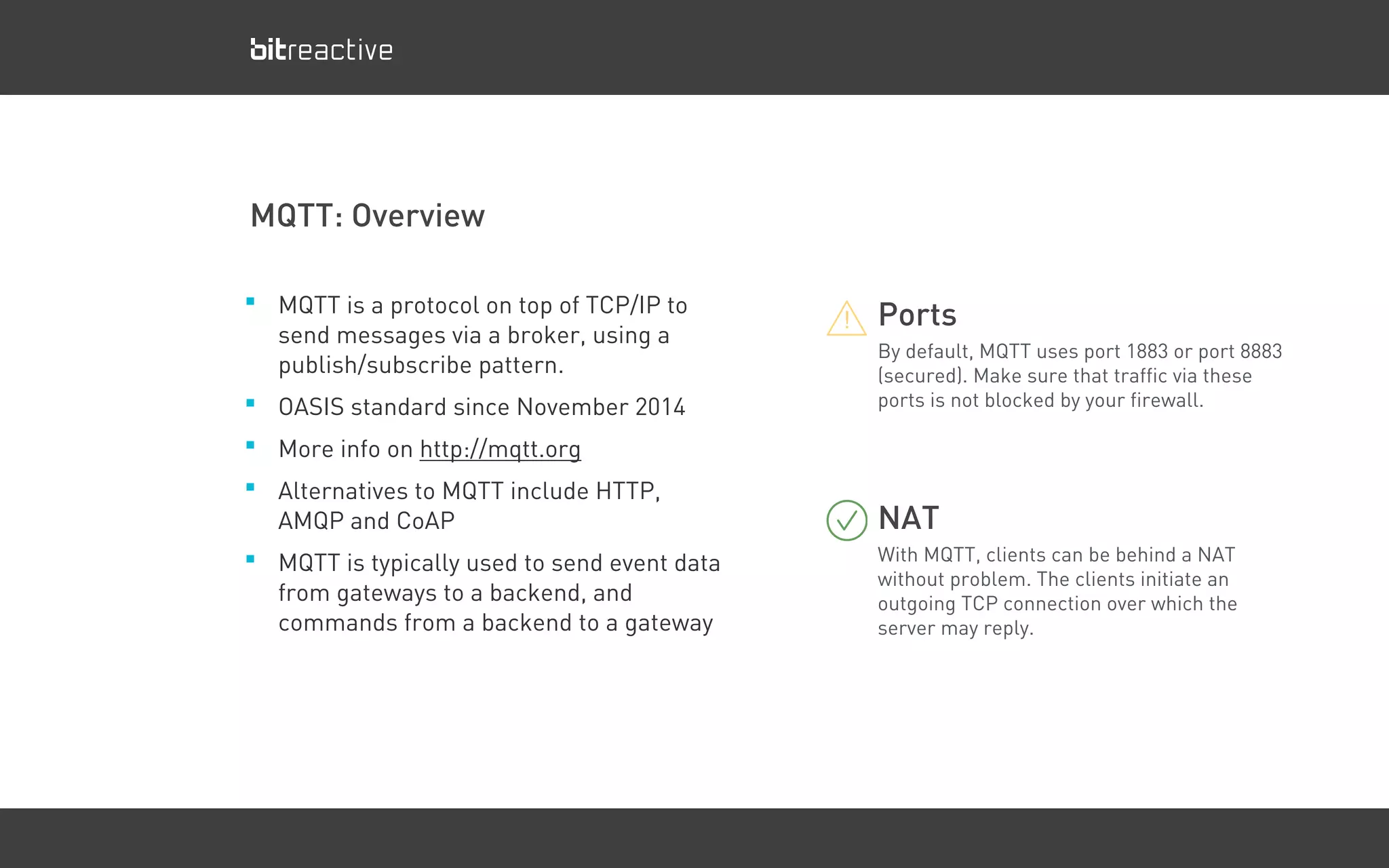 MQTT in Reactive Blocks | PPT