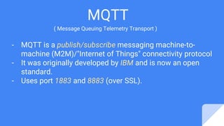 Understanding of MQTT for IoT Projects | PPT