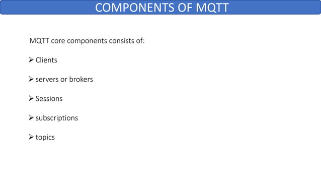 Mqtt(Message queue telemetry protocol) presentation | PPTX | Internet ...