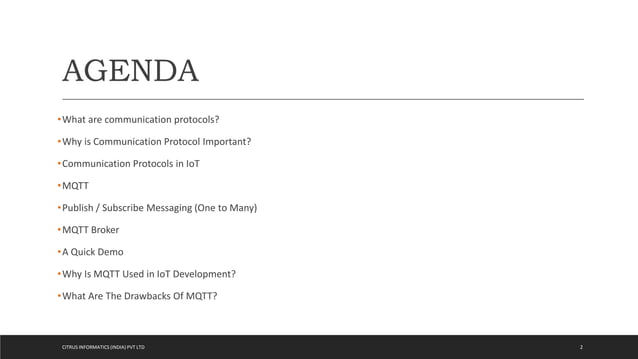 MQTT - Shyam.pptx | Computer Networking | Computing