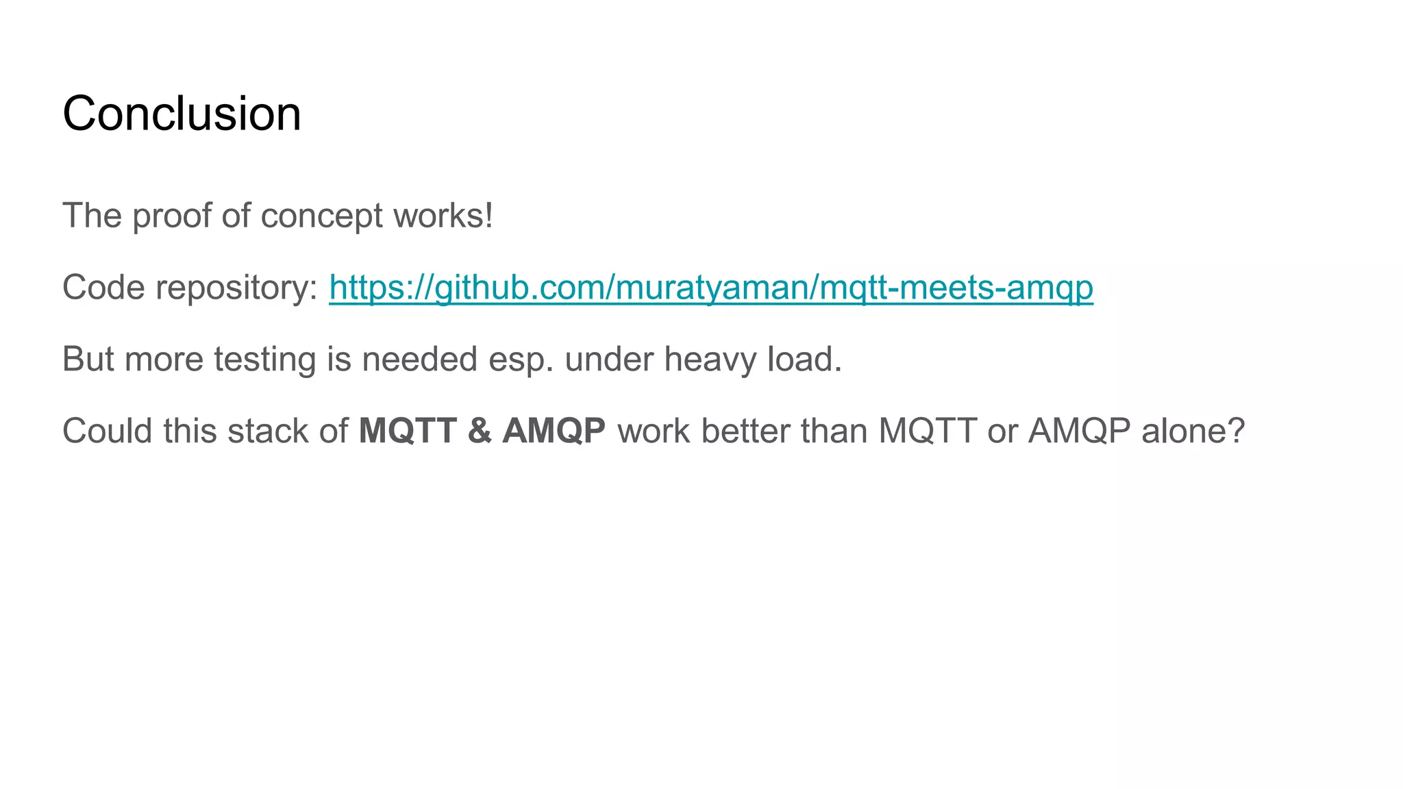 MQTT meets AMQP | PPT