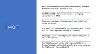 MQTT (Message Queue Telemetry Transport) | PPT