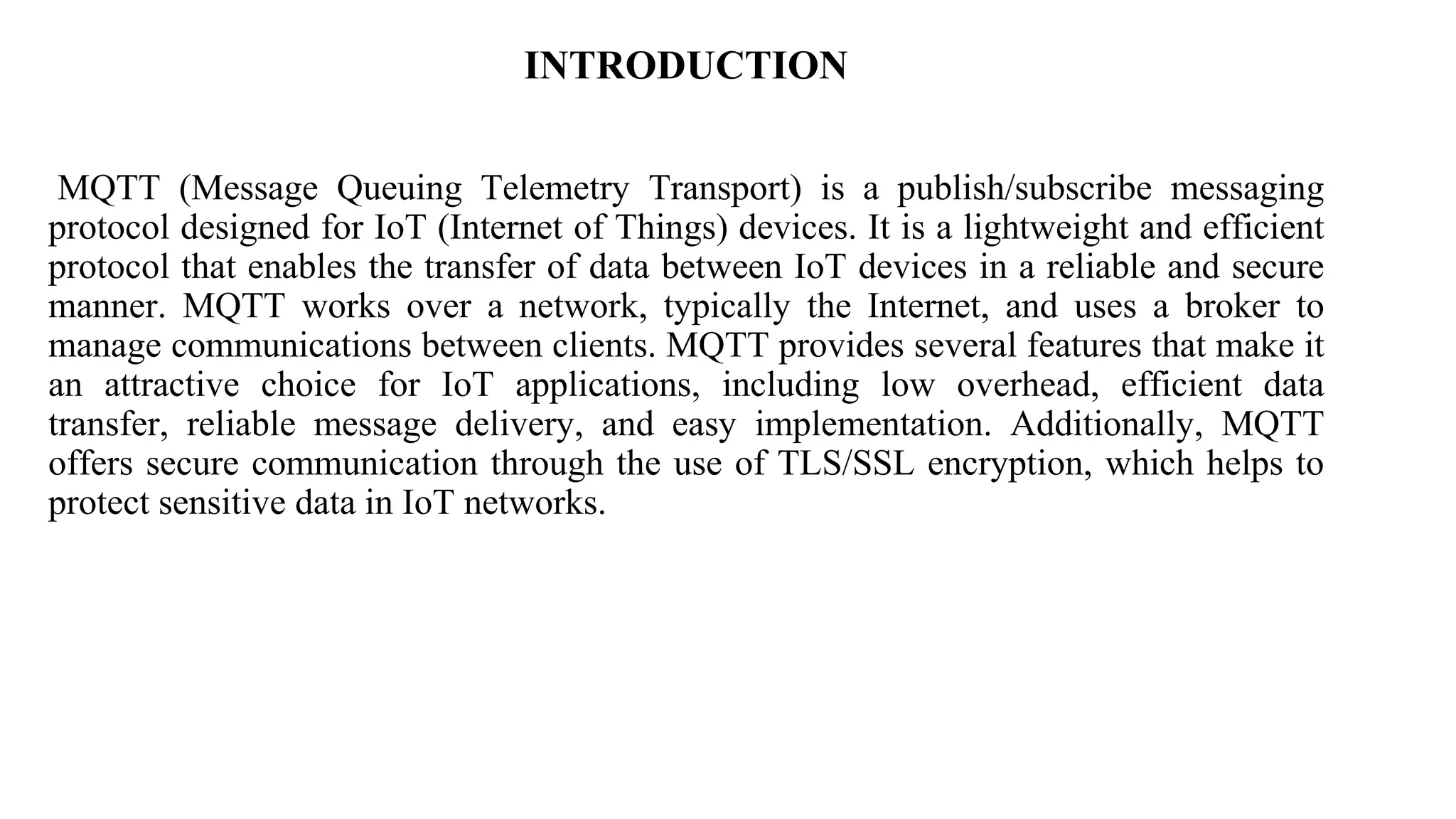 MQTT ppt presentation message quening telemetry transport | PPTX