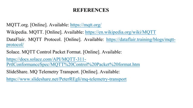 MQTT ppt presentation message quening telemetry transport | PPTX