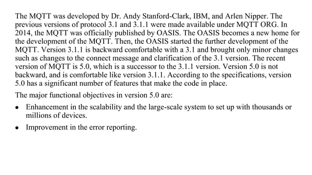 MQTT ppt presentation message quening telemetry transport | PPTX