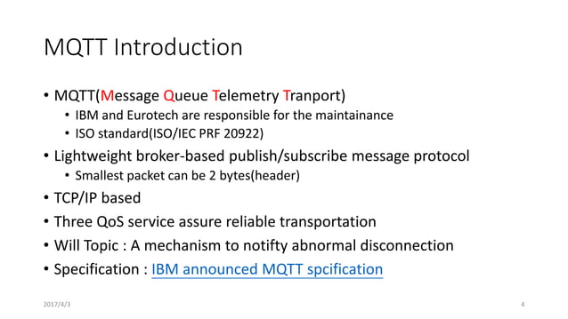 Mqtt presentation | PPTX | Internet | Computing