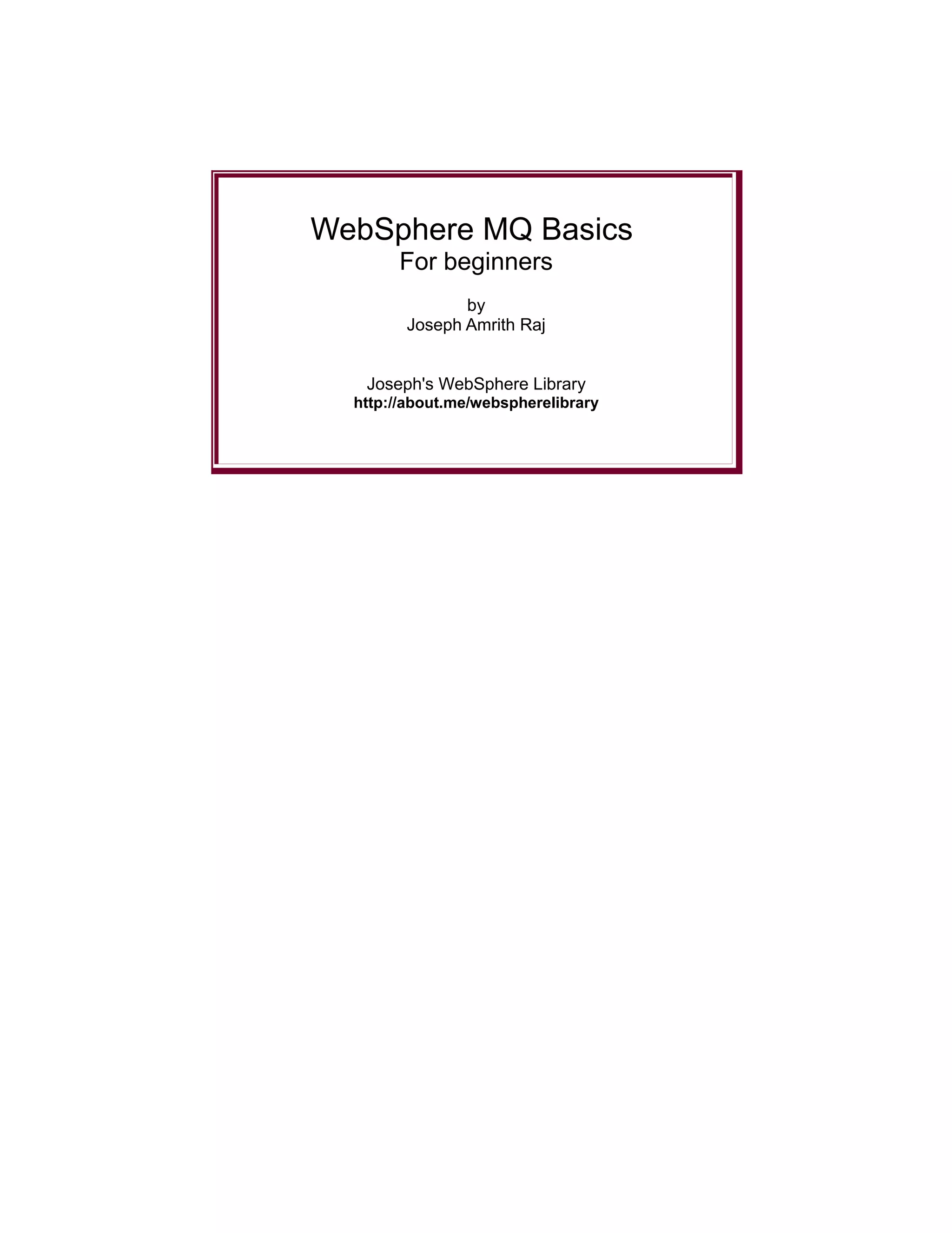 WebSphere MQ tutorial | PDF