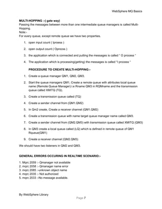 WebSphere MQ tutorial | PDF