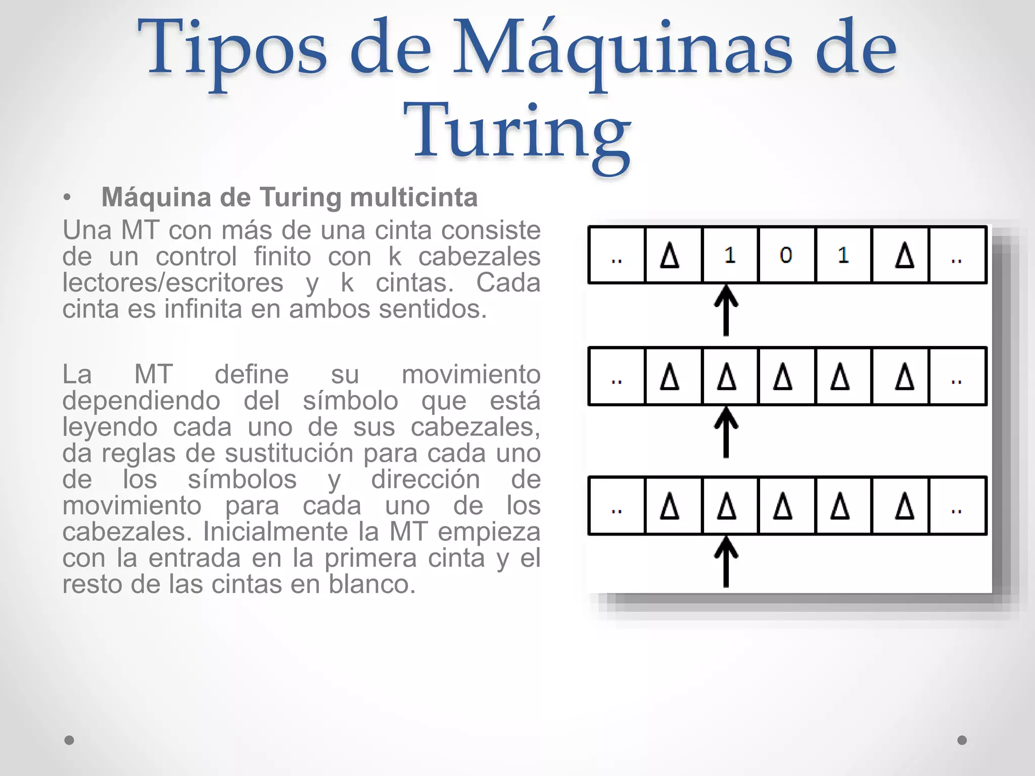 Máquinas de Turing - Tipos y Aplicaciones | PPTX