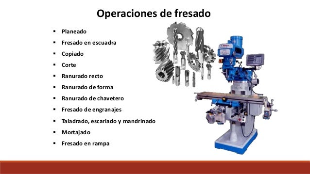 Máquinas fresadoras y roscas