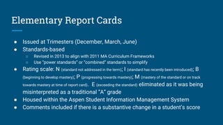 Report Card Presentation - Dec 11, 2018 | PPT