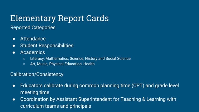 Report Card Presentation - Dec 11, 2018 | PPT