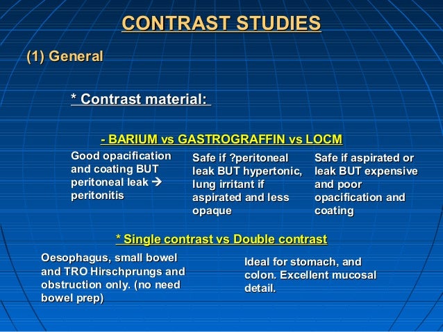 Imaging of the abdomen & the gastrointestinal