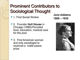 Historical setting in which Sociology appeared as a discipline. | PPT