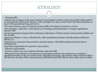 mitral regurgitation american guidlines 2014 | PPTX