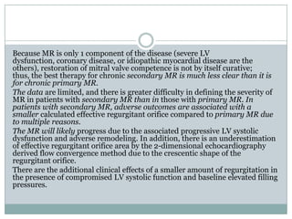 mitral regurgitation american guidlines 2014 | PPTX