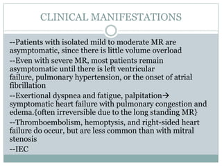 mitral regurgitation american guidlines 2014 | PPTX