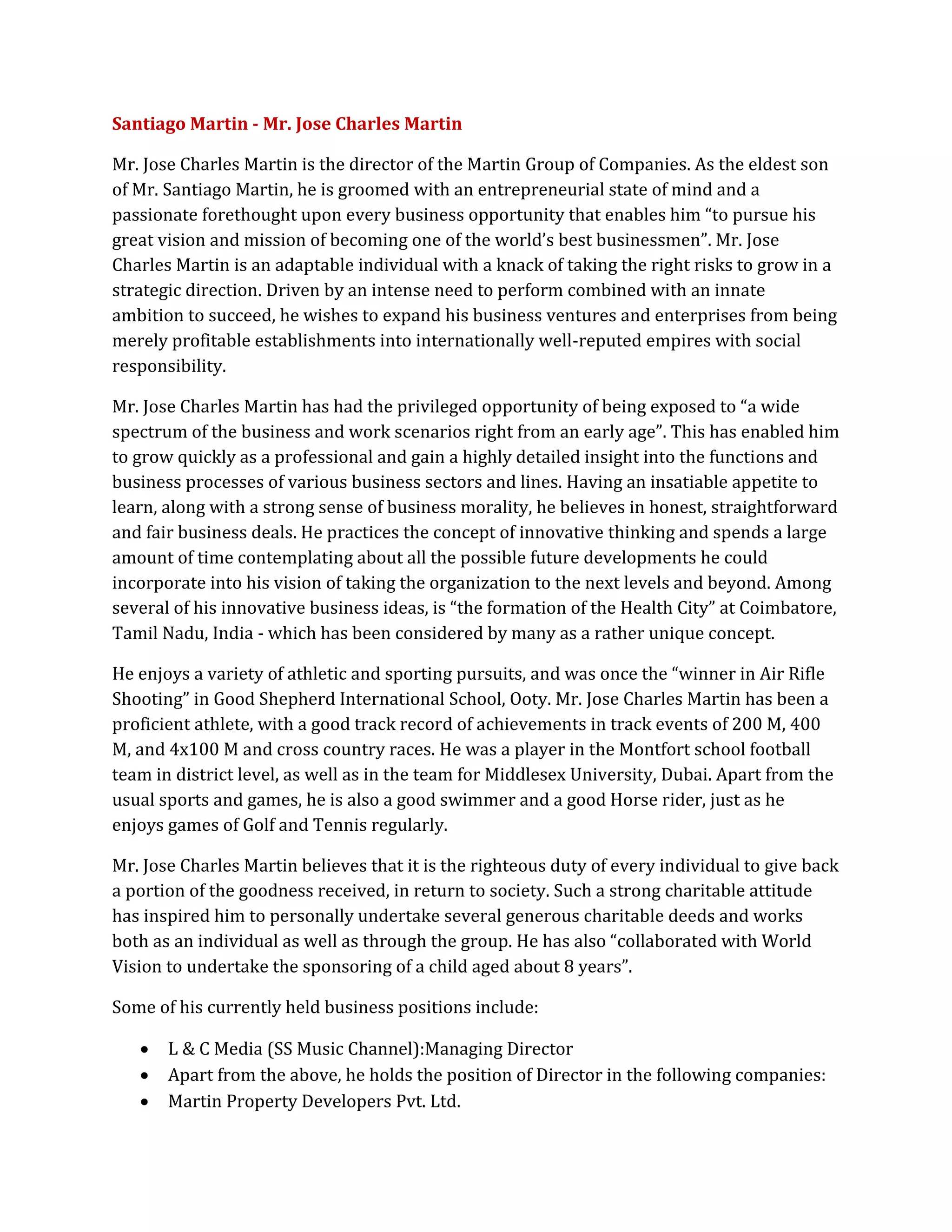 Santiago Martin - Mr. jose charles martin | DOCX