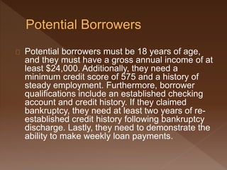 Mr. Amazing Loan Borrower Qualifications and New Borrower Expectations ...