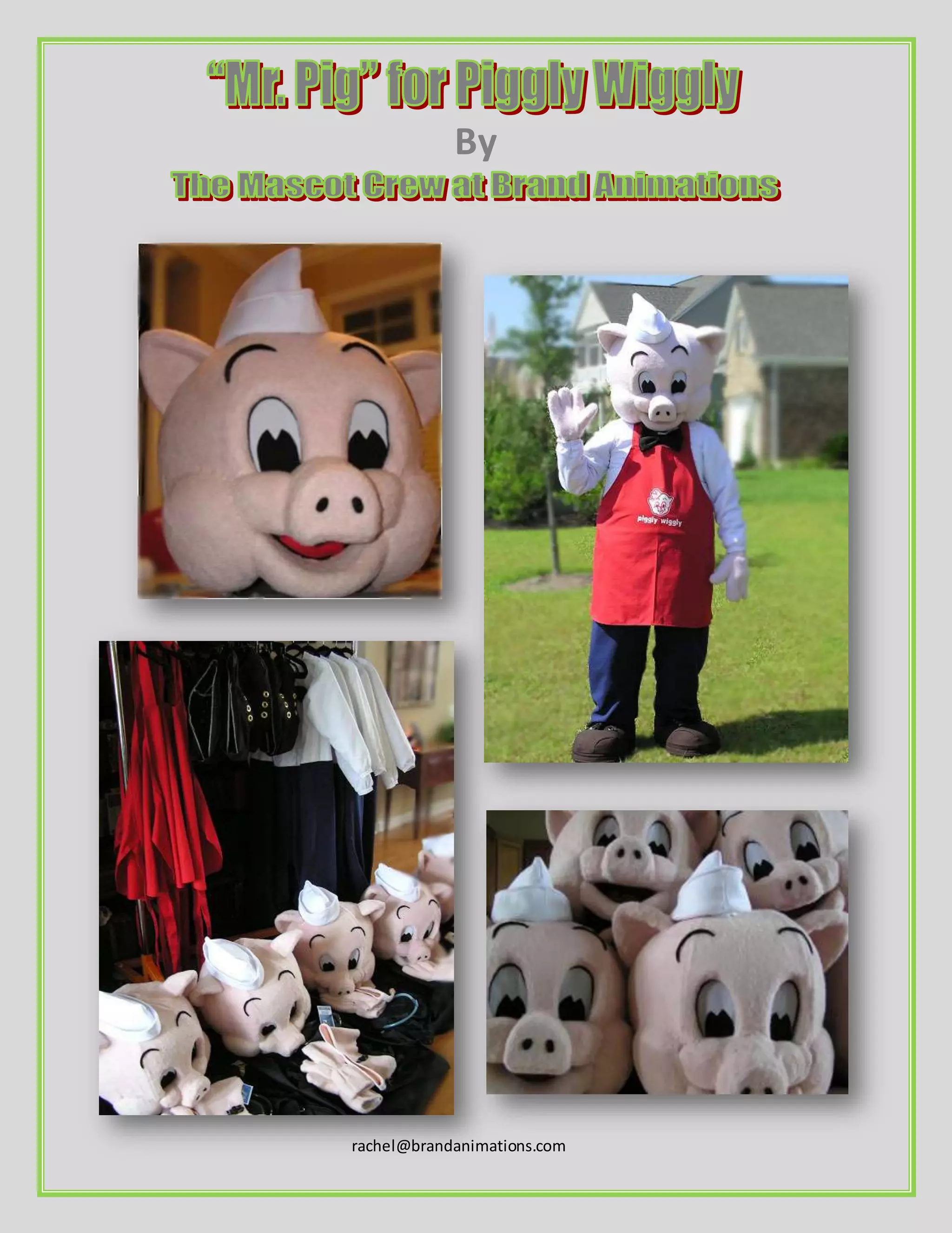 New and Improved Piggly Wiggly Mascot Costumes | DOCX | Women\'s ...
