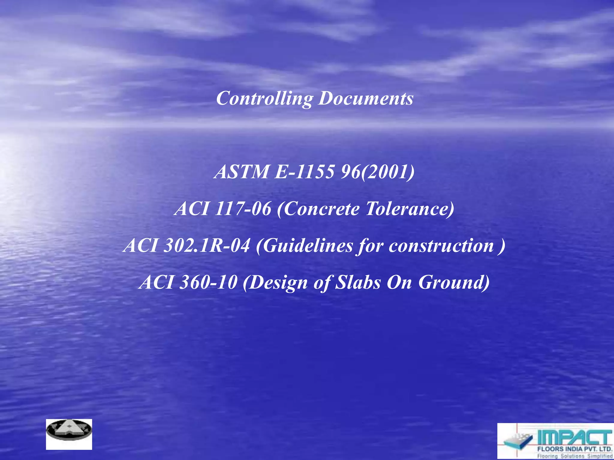 Floor Flatness and Floor Levelness - Kaushal Parikh | PPTX