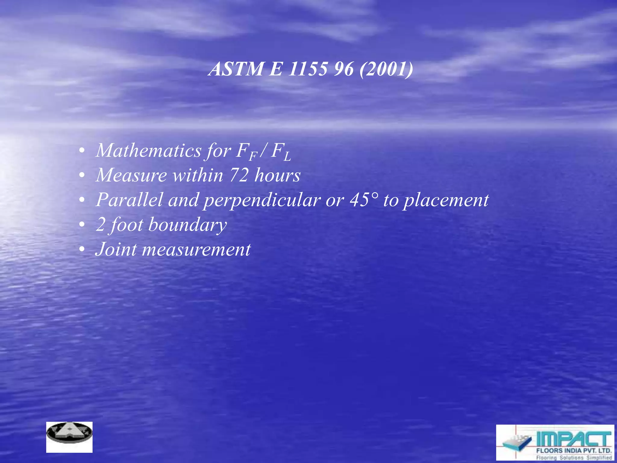 Floor Flatness and Floor Levelness - Kaushal Parikh | PPTX