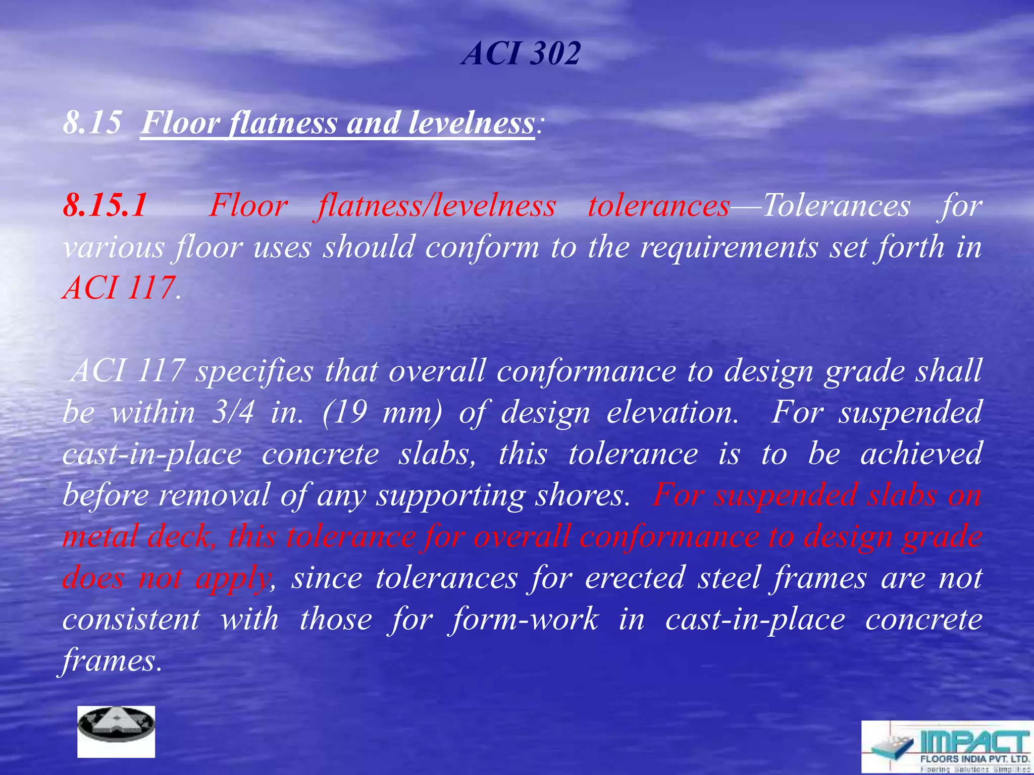 Floor Flatness and Floor Levelness - Kaushal Parikh | PPTX
