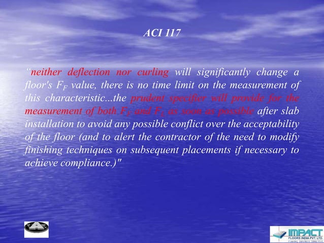 Floor Flatness and Floor Levelness - Kaushal Parikh | PPTX