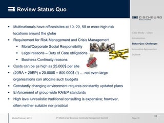 Security | Risk | Crisis Management | PPTX