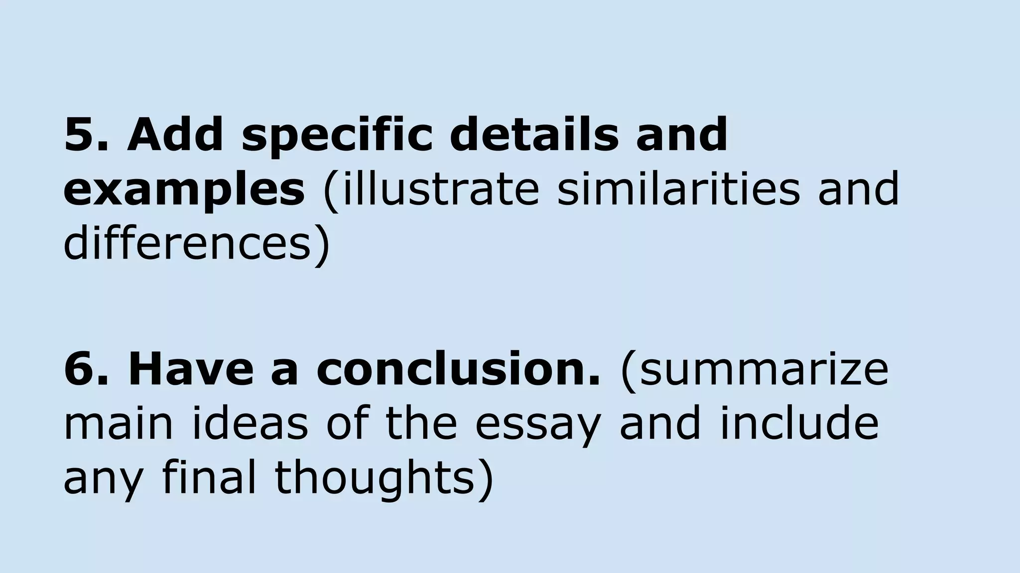 Comparison and contrast essay by Ahsan Asghar | PPTX