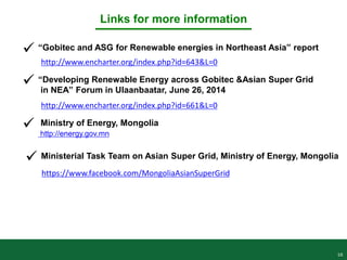 13.11.2014, Power Trading Strategy for Mongolia (Asian Super Grid ...