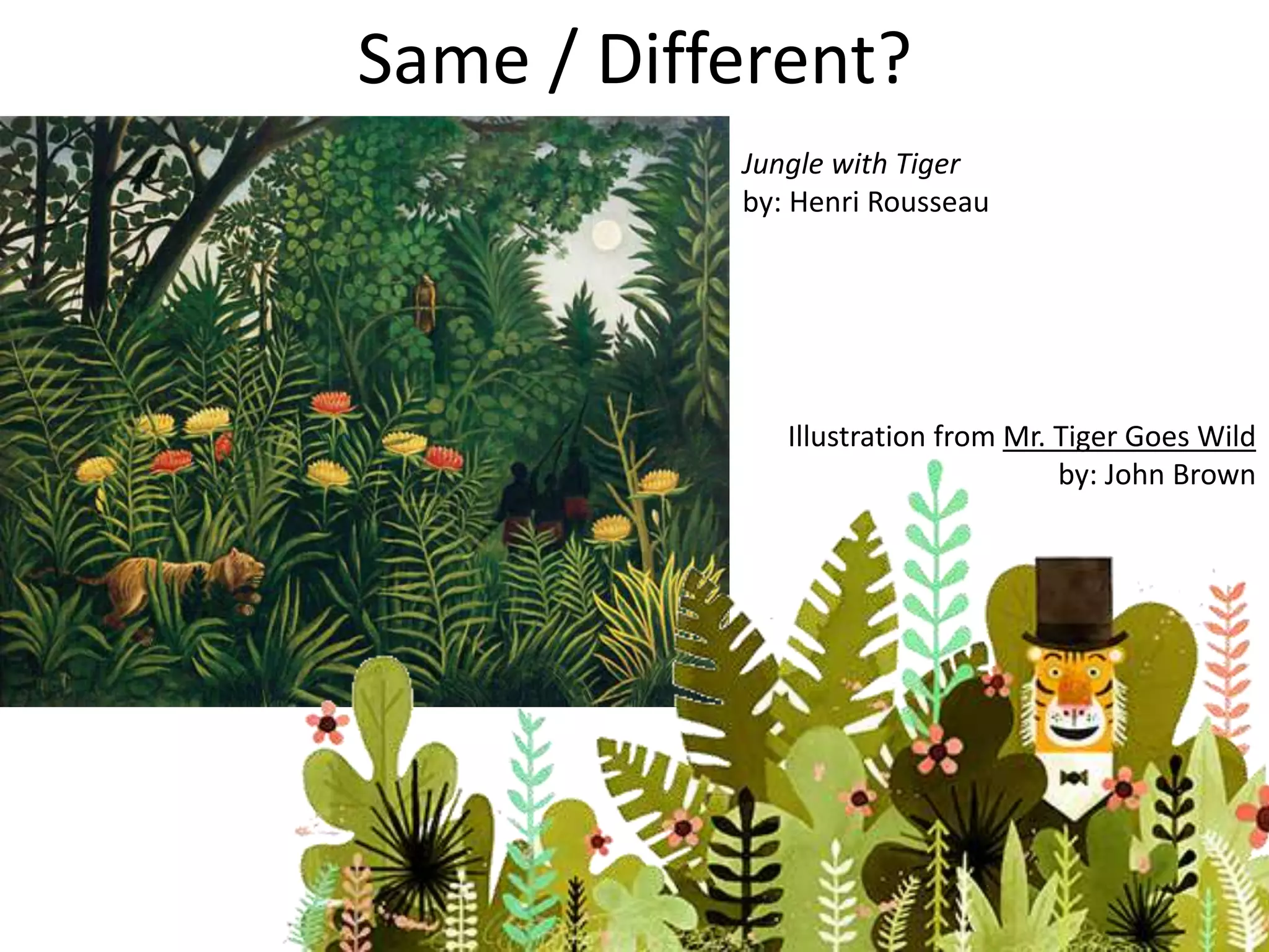 Mr. tiger goes wild teacher companion digital art | PPTX