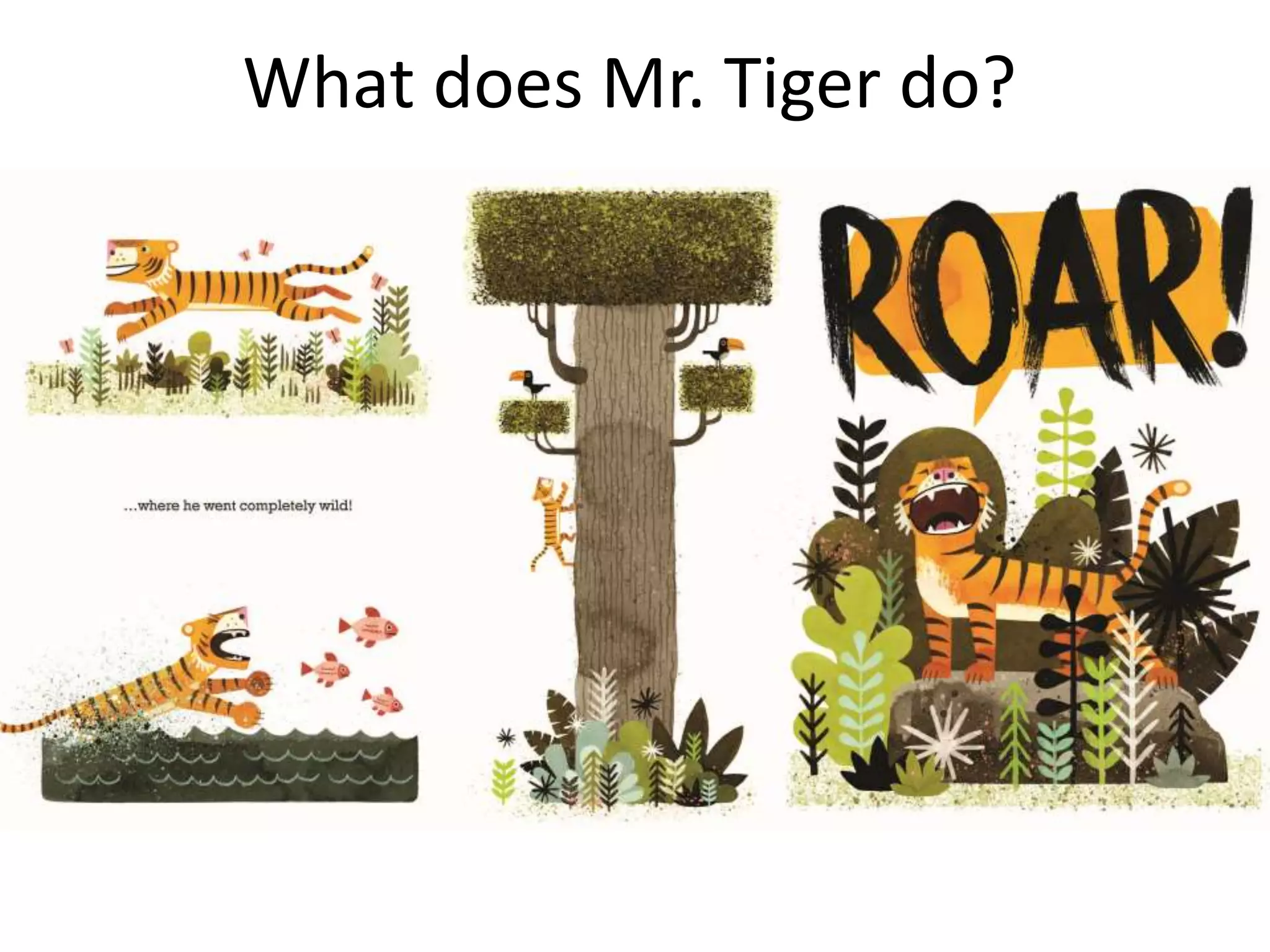 Mr. tiger goes wild teacher companion digital art | PPTX