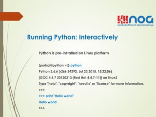 Introduction to Python | PPT