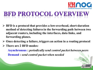 Bidirectional Forwarding Detection (BFD) | PPT