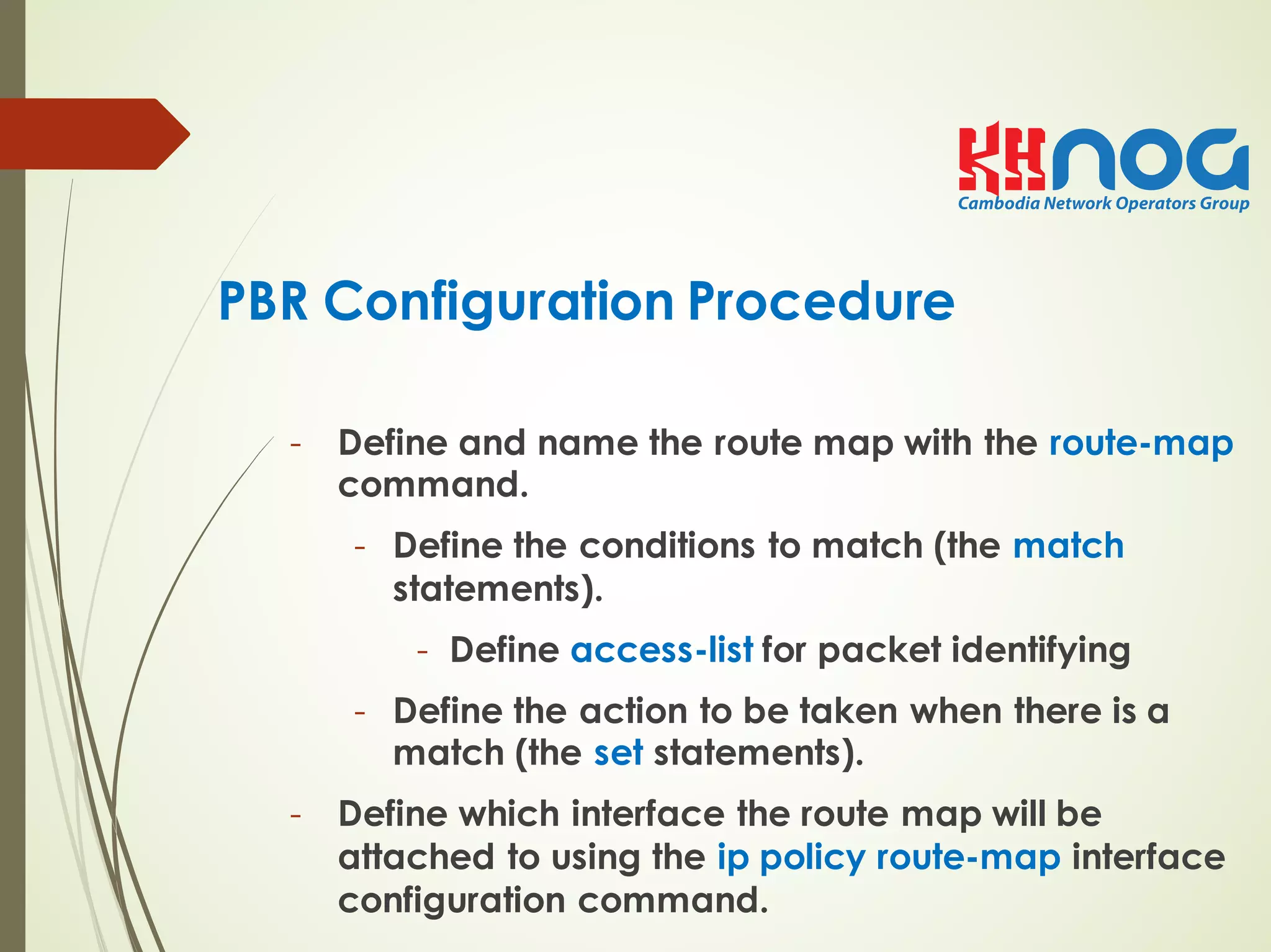 Policy Based Routing (PBR) | PDF